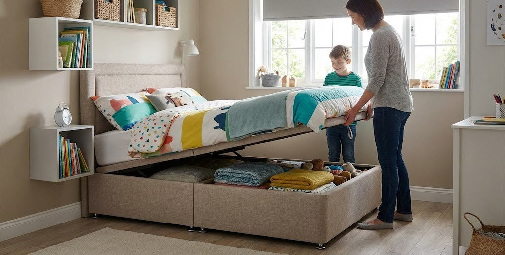 Divan Ottoman Kids Beds: Smart Storage for Small Rooms - Babyfair Ltd