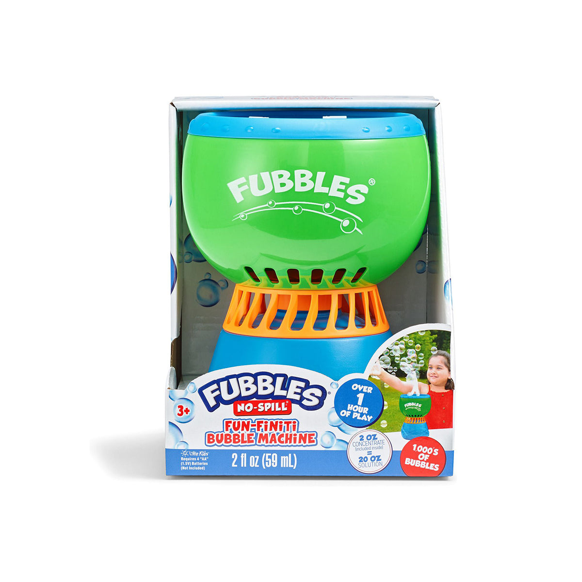 Fubbles No-Spill Fun-Finiti Bubble Machine - Babyfair Ltd