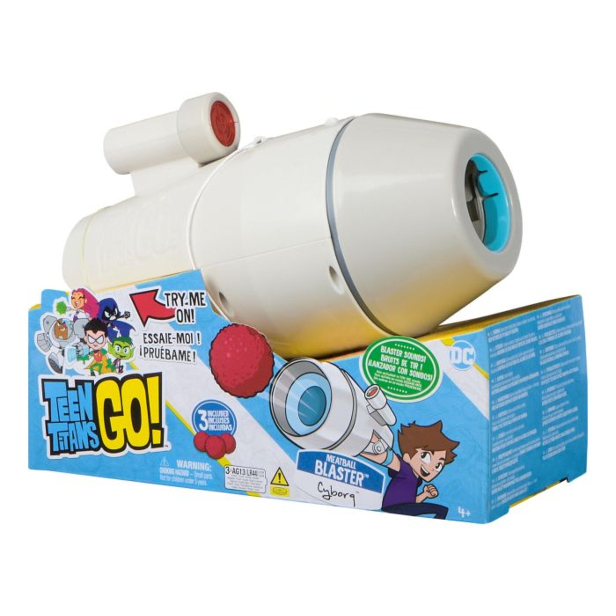 Teen Titans Go Cyborg Meatball Blaster - Babyfair Ltd