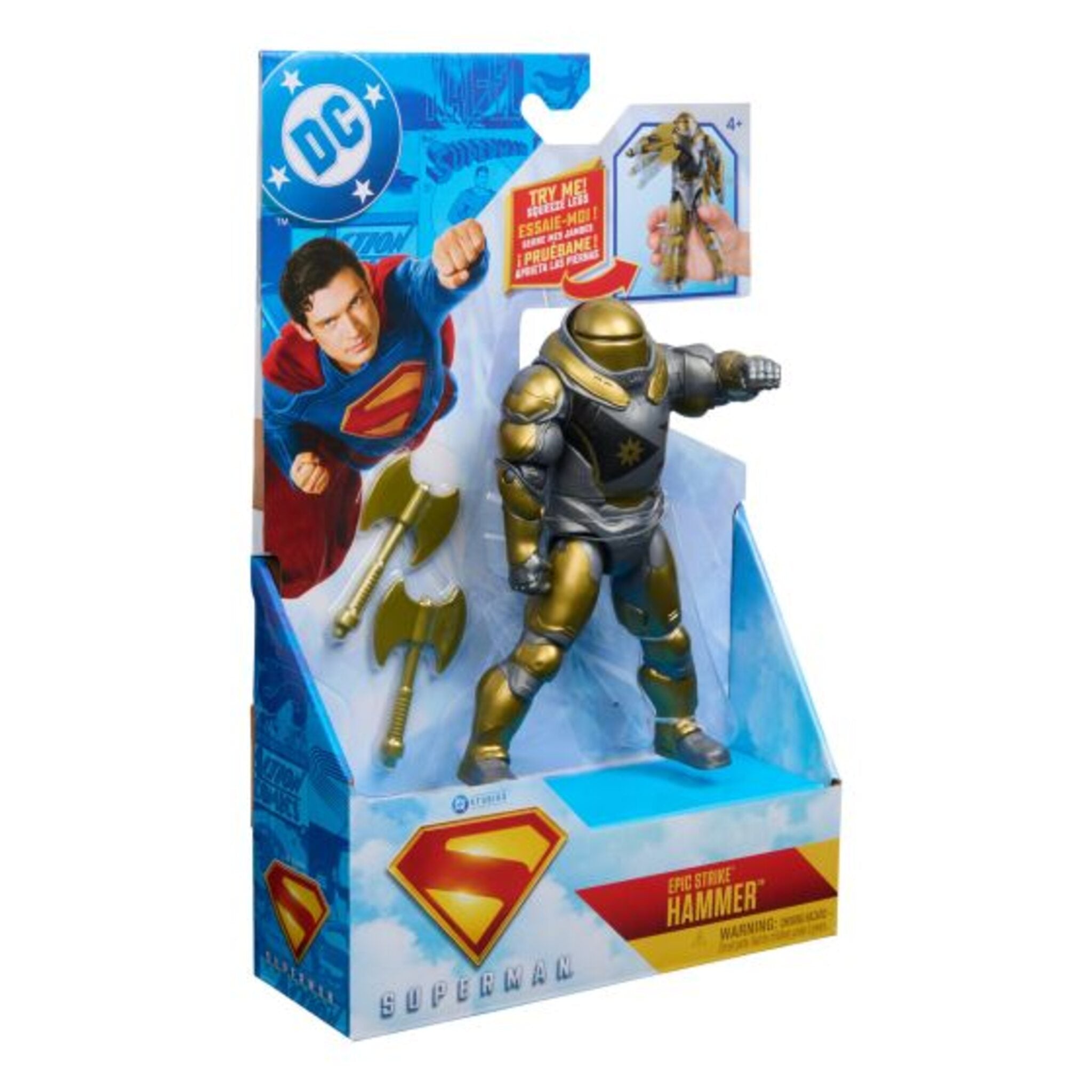 Superman 6" Superman Battle Attack Hammer Feature Figure - Babyfair Ltd