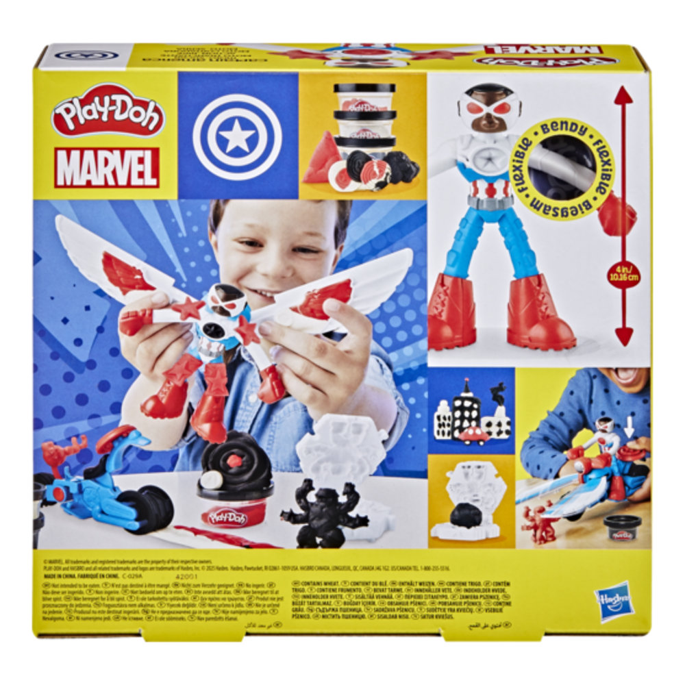 Play-Doh Marvel Captain America Moto-Slicer Playset - Babyfair Ltd