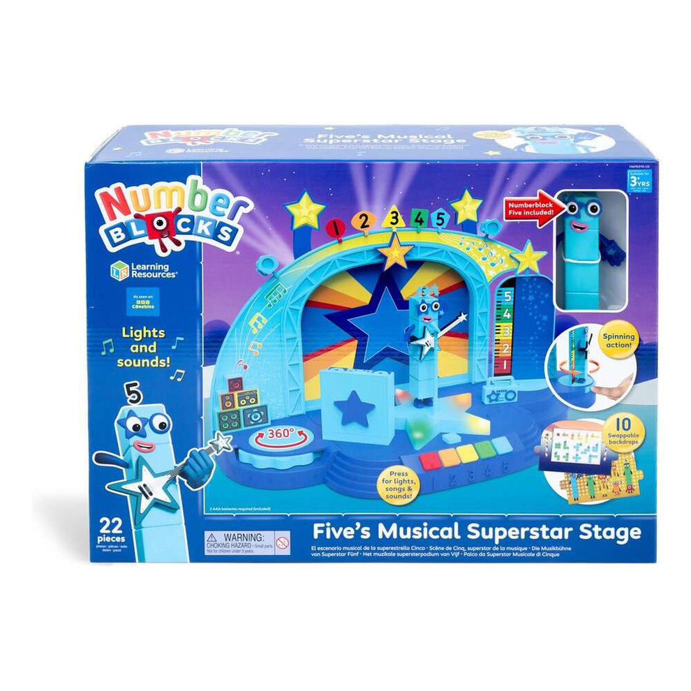 Numberblocks Five's Musical Superstar Stage - Babyfair Ltd
