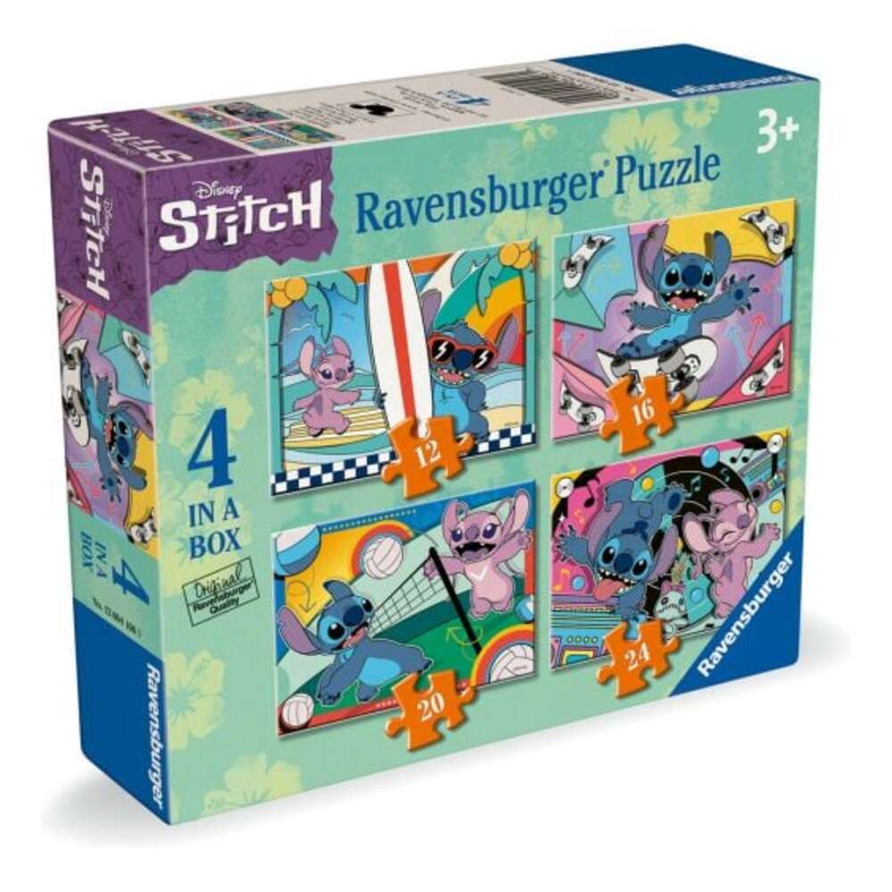 Disney Stitch 4 in a Box Jigsaw Puzzles - Babyfair Ltd