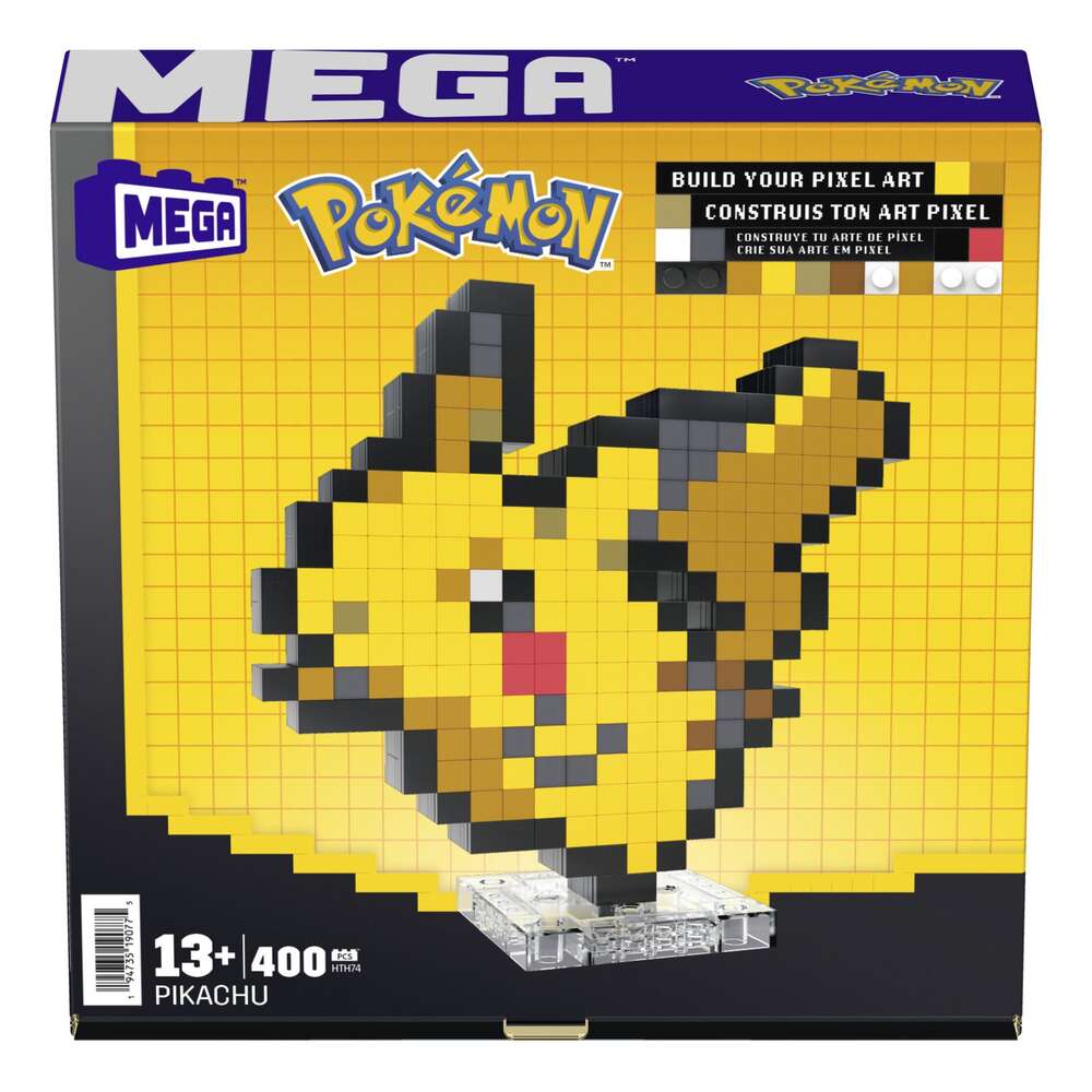 Mega - Pokemon - Pikachu Pixel Art - Babyfair Ltd