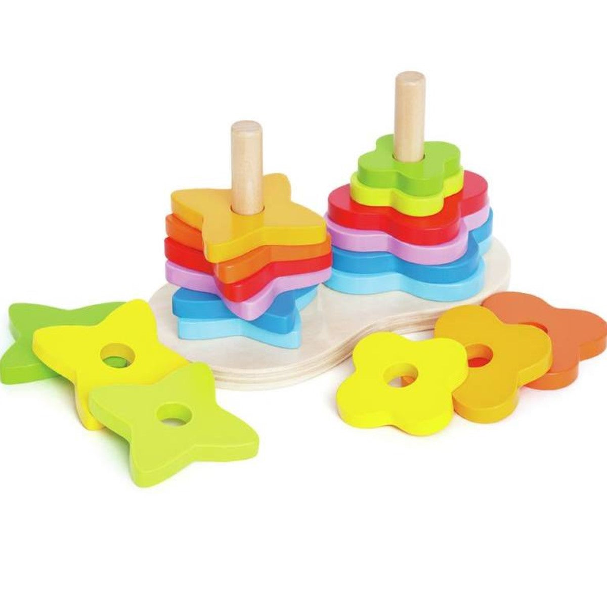 Hape Double Rainbow Stacker - Babyfair Ltd