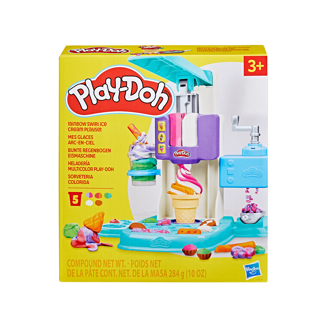 Play-Doh Rainbow Swirl Ice Cream Playset - Babyfair Ltd
