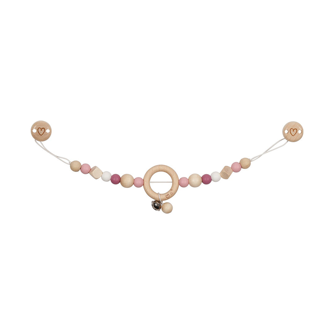 Pram Chain Heart With Clips - Babyfair Ltd