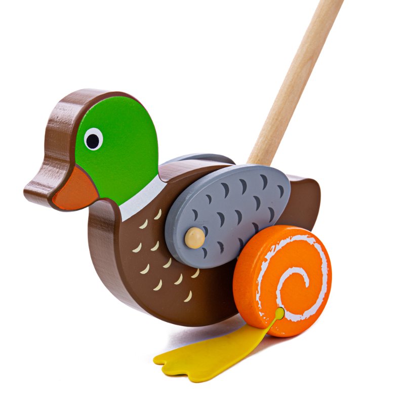 Bigjigs Push Analog Duck - Babyfair Ltd