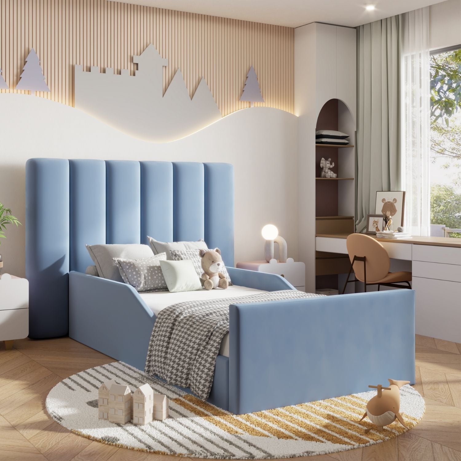 Zenith Kids Bed - Single (3ft) / Slats / No Mattress - Babyfair Ltd